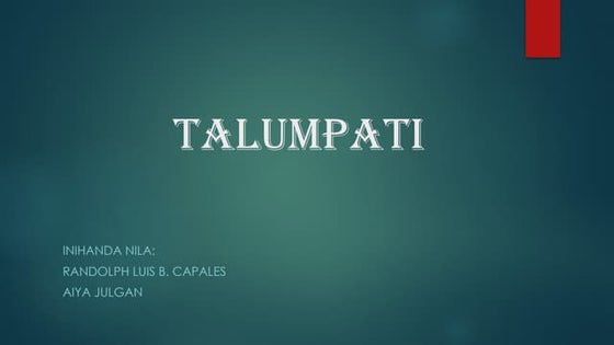 Talumpati 101 Filipino Grade 12 | PPTX