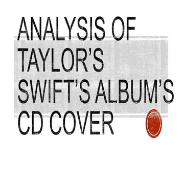Taylor Swift Analysis | PPTX
