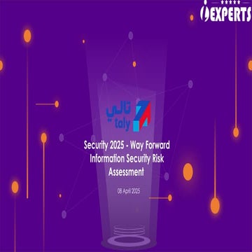 ISACA , Tally Risk Assessment and design document | PPTX