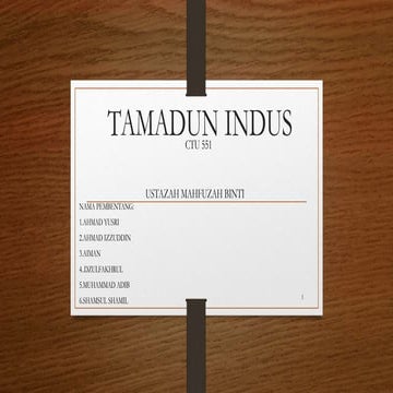 Tamadun indus | PPTX