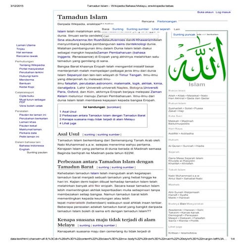Tamadun islam wikipedia bahasa melayu, ensiklopedia bebas | PDF
