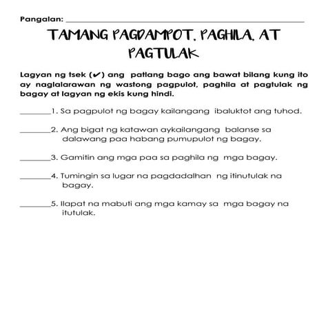 Tamang pagdampot pagtulak_at_paghila | PDF