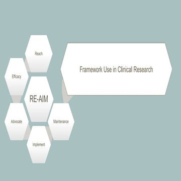 Framework Use in Clinical Research | PPTX