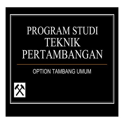 Tambang umum tpb | PDF