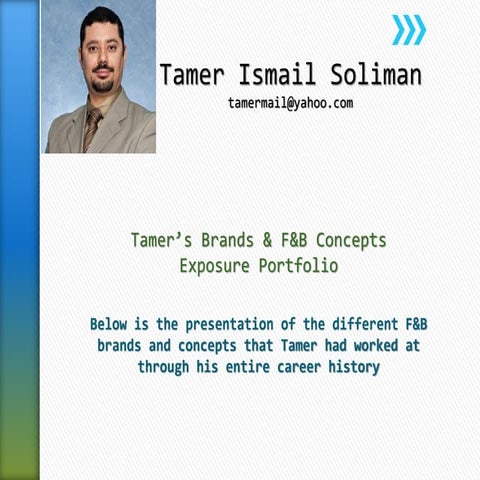 Tamer's Brands Presentation | PDF