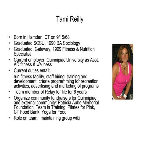 Tami Reilly Bio | PPT
