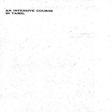 Tamil An Intensive Course In Rajaram Trought English Pdf