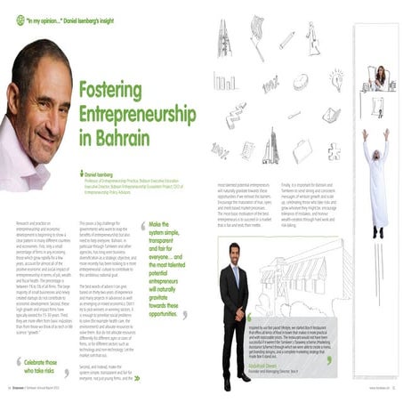2013 Tamkeen Annual Report - Fostering Entrepreneurship in Bahrain | PDF