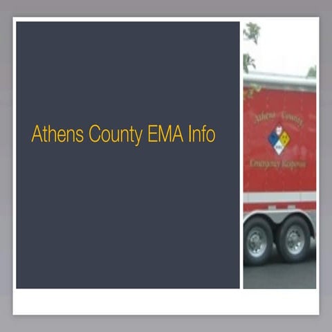 Athens County Emergency Management Agency Preparedness | ZIP