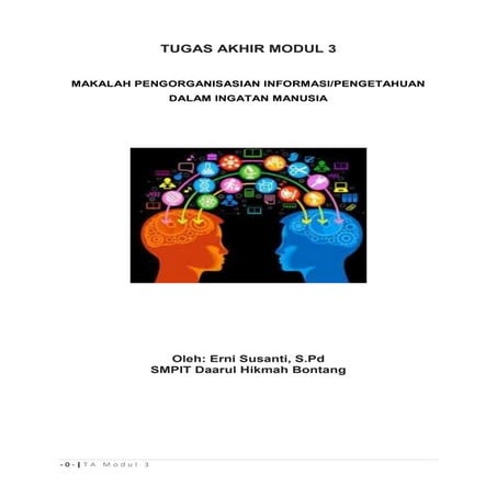 Makalah Pengorganisasian Informasi Pengetahuan Dalam Ingatan Manusia | PDF