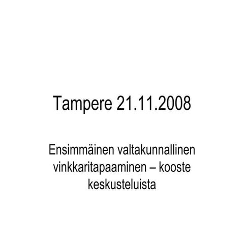 Tampere 21.11.2008
