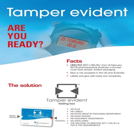 Tamper Evident Packaging solutions | PDF