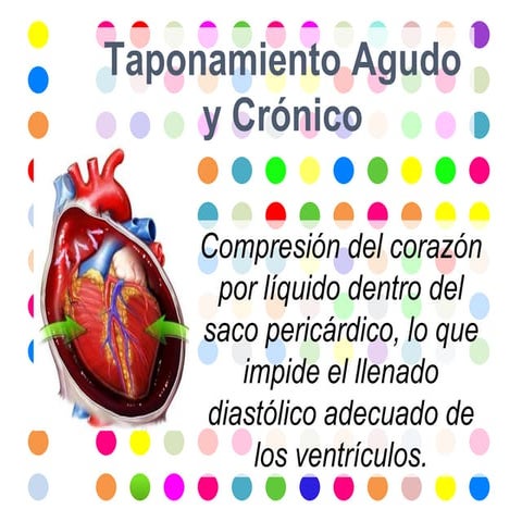 Tamponade cardiaco (AGUDO Y CRÓNICO) | PPTX