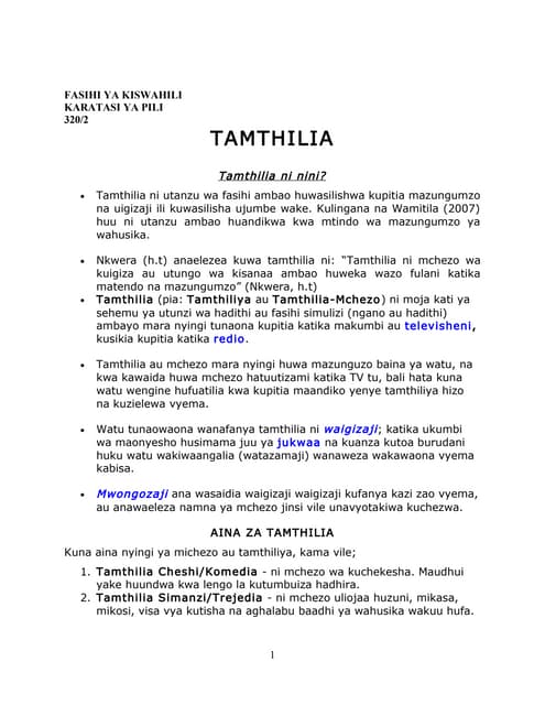 Lahaja za kiswahili kwa ujumla | PDF