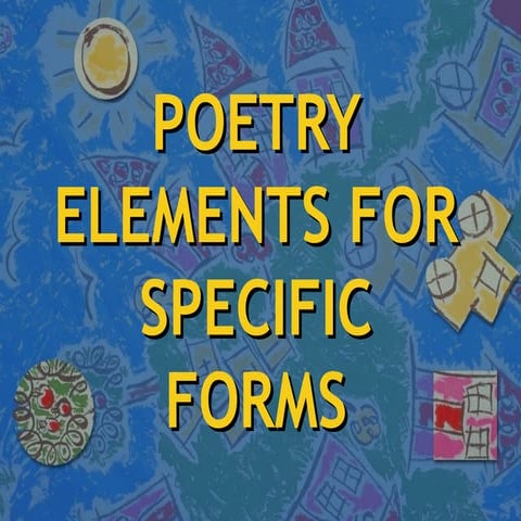 READING AND WRITING POETRY - CONVENTIONAL POETRY | PPT