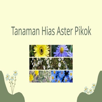 TANAMAN HIAS PIKOK MACAM-MACAM TANAMAN HIAS PIKOK | PPTX