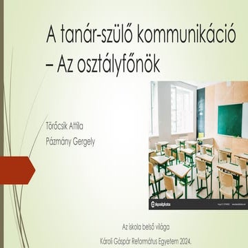 tanar_szulo_kommunikacio_az oktatas_teruleten | PPT