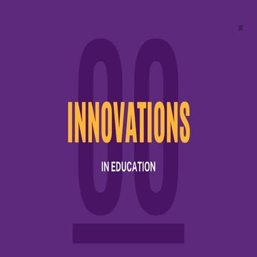 Innovations in Education | PDF