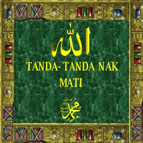 Tanda Tanda Nak Mati | PPS