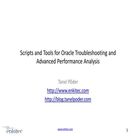 Tanel Poder Oracle Scripts And Tools 2010 Ppt