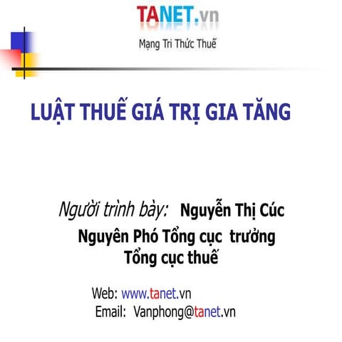 TANET Thuế GTGT | PPTX