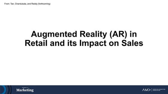 Introduction to Augmented Reality (AR) in Fashion Retail | PDF