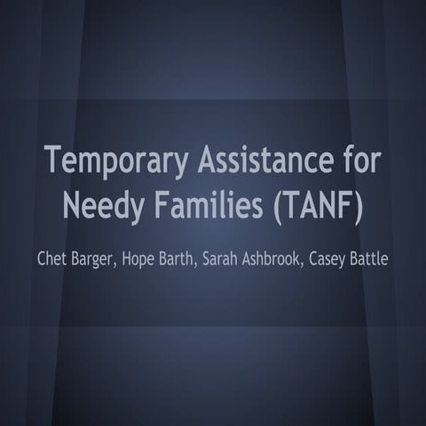 TANF | PPTX