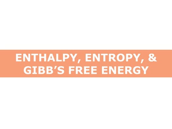 Gibbs Free Energy.ppt | Chemistry | Science