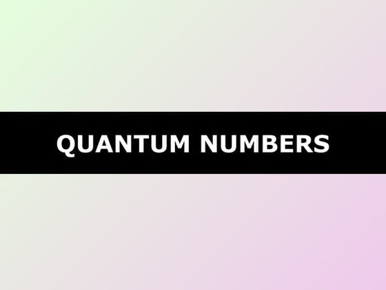 quantum_numbers powerpoint presentation with activity | PPT