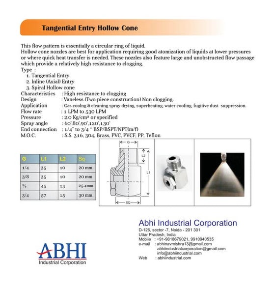 Flat jet spray nozzles v jet type | PDF