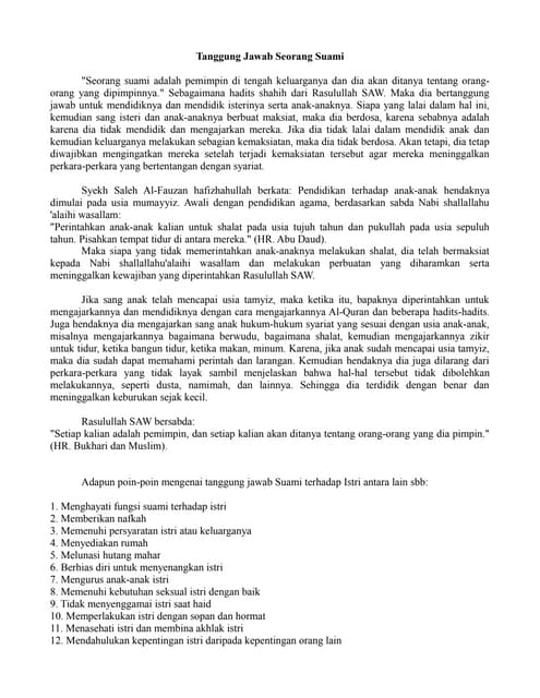 Pendidikan islam Nusyuz Suami dan Isteri | PPTX