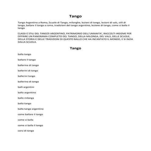 Tango | PDF
