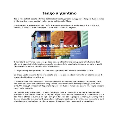 Tango argentino | PDF