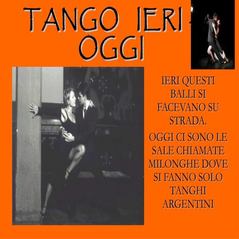 Progetto Telemouse: Tango argentino ieri e oggi | PPT