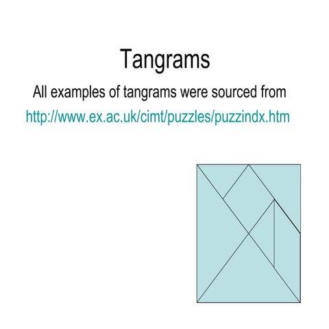 Tangrams practice | PPT