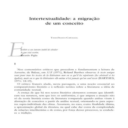 RESUMO - KOCH e ELIAS intertextualidade | DOCX
