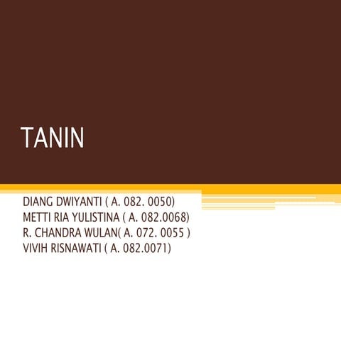 Tanin pp | PPTX