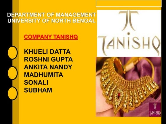 strategic management on tanishq | PPTX