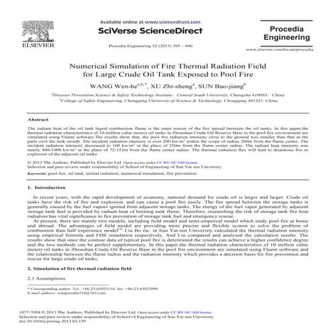 Tank simulation fire | PDF