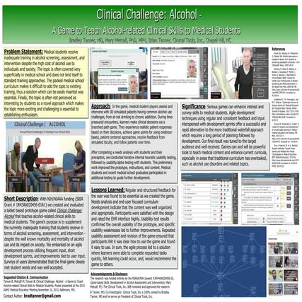 Clinical Challenge: Alcohol - A Game to Teach Alcohol-related Clinical ...