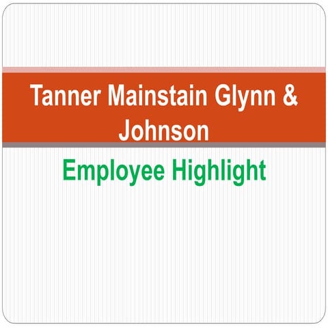 Tanner mainstain | PPTX | Awards Shows | Events