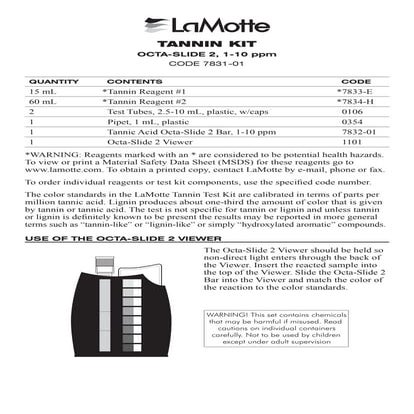 Tannin kit instrauctions | PDF