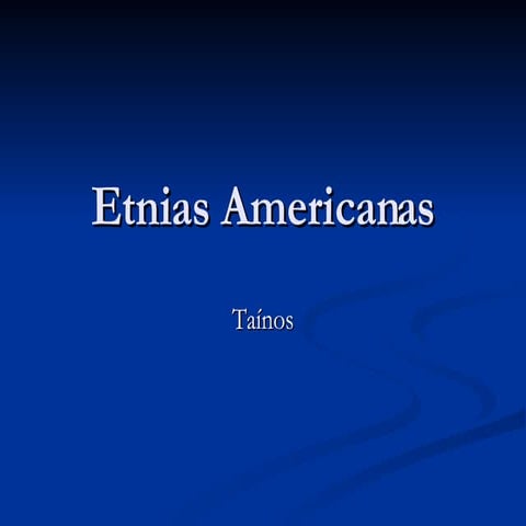 TaíNos | PPT