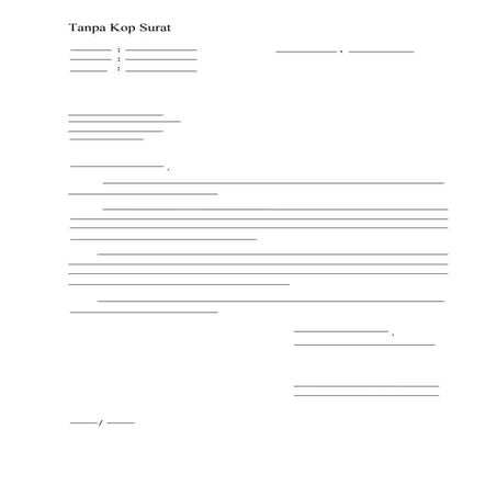 Semi block style(nasional) | DOCX