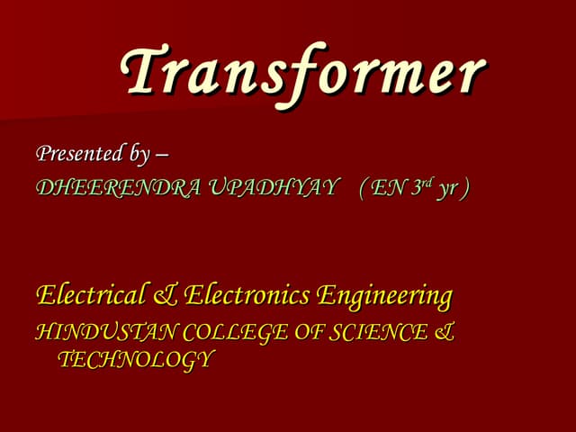 Transformers Project report | DOCX