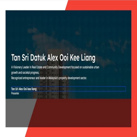 Tan Sri Datuk Ooi Kee Liang Wikipedia: Real Estate Development & Social ...