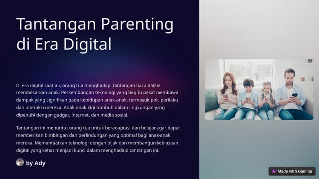 Mendidik anak di era digital | PPTX
