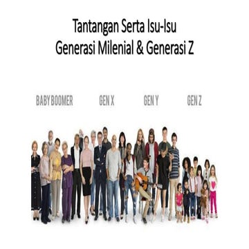Tantangan Serta Isu-Isu Generasi Milenial & Generasi Z.pptx