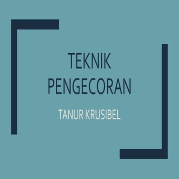 Tanur krusibel | PPTX