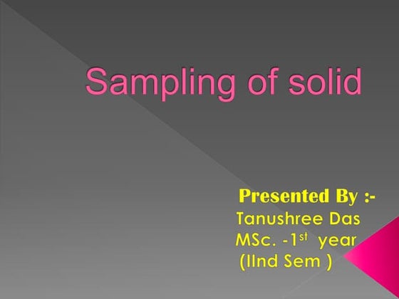 soil sampling and testing | PPT